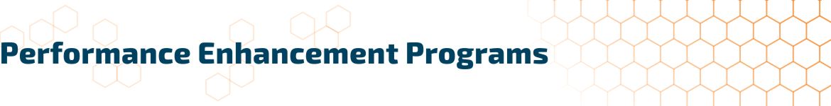 Performance Enhancement Programs - mentor